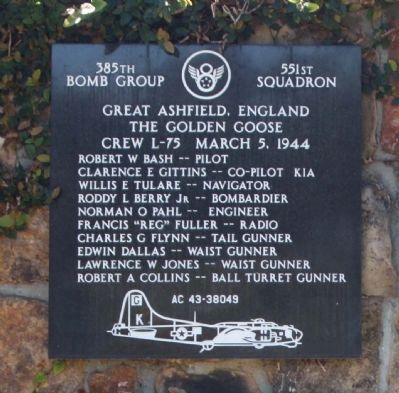 385th Bombardment Group (H), a War Memorial