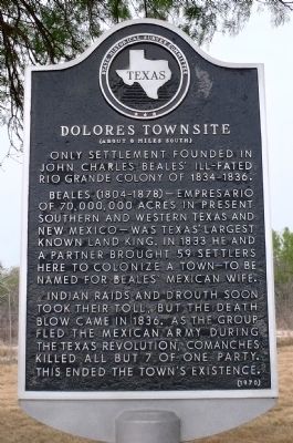 Dolores Townsite Historical Marker