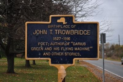 Birthplace of John T. Trowbridge Historical Marker