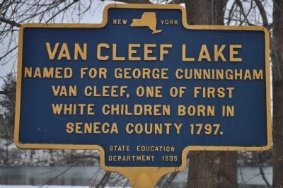 Van Cleef Lake Historical Marker