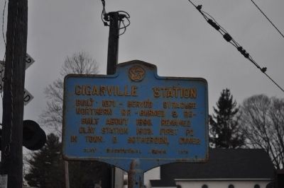 Cigarville Station Historical Marker