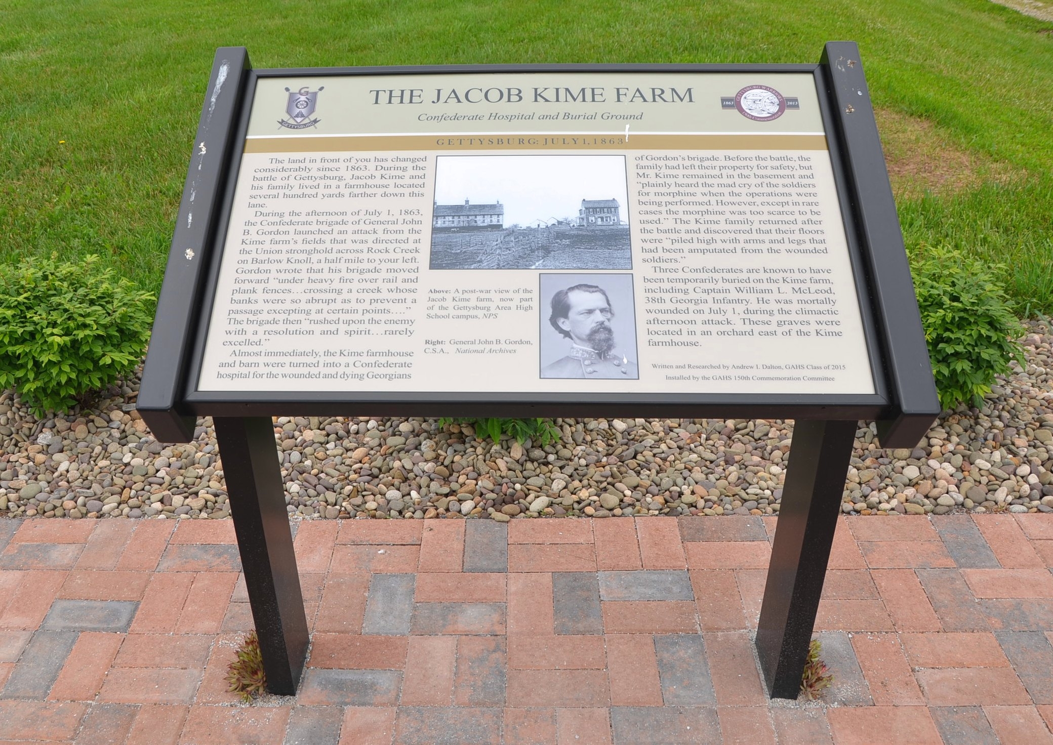 Photo: The Jacob Kime Farm Marker