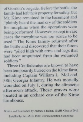 The Jacob Kime Farm Historical Marker