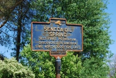 Seneca Oil Spring Historical Marker