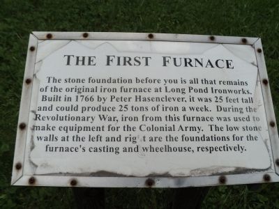 The First Furnace Historical Marker
