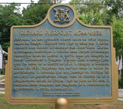Richard Pierpoint c.1744-c.1838 Historical Marker
