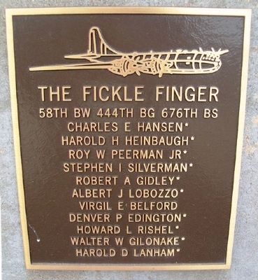 The Fickle Finger, a War Memorial