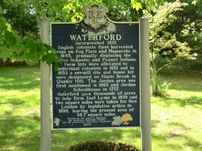 Waterford Historical Marker