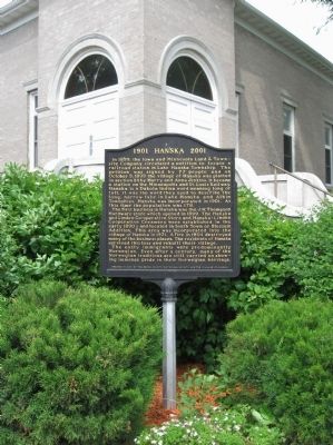 Hanska Historical Marker