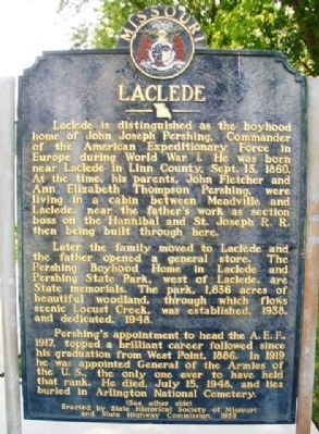 Laclede Historical Marker