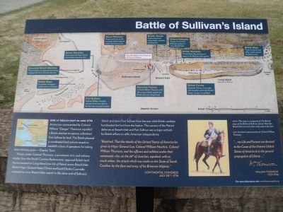 Battle of Sullivan’s Island Historical Marker