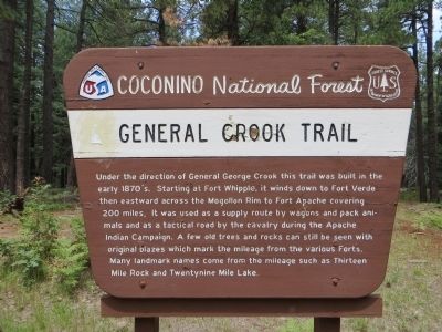 General Crook Trail Historical Marker