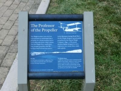 The Professor of the Propeller Historical Marker