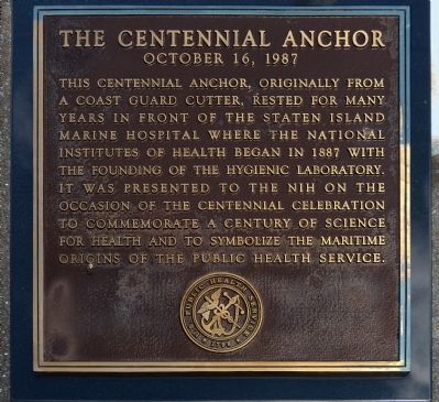 The Centennial Anchor Historical Marker