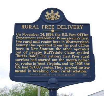 Rural Free Delivery Historical Marker