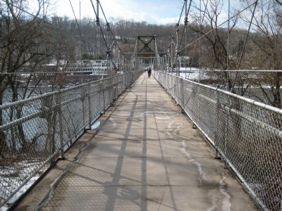Lumberville - Ravenrock Toll-Supported Pedestrian Bridge Historical Marker