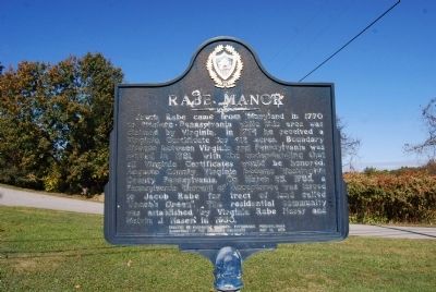 Rabe Manor Historical Marker