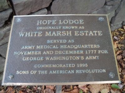 Hope Lodge Historical Marker