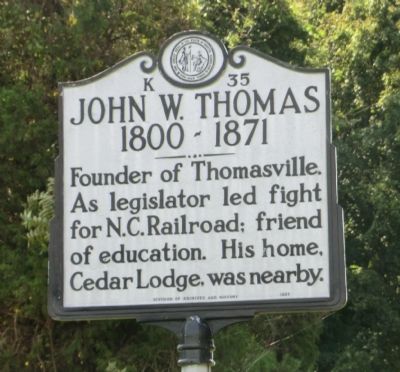 John W. Thomas Historical Marker