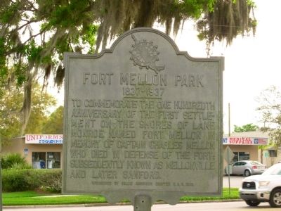 Fort Mellon Park Historical Marker