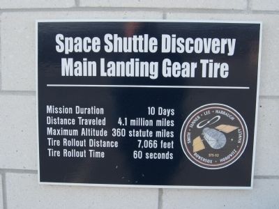 Space Shuttle Tire Historical Marker