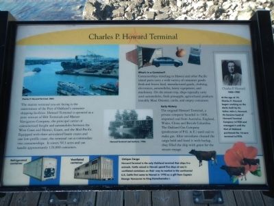 Charles P. Howard Terminal Historical Marker
