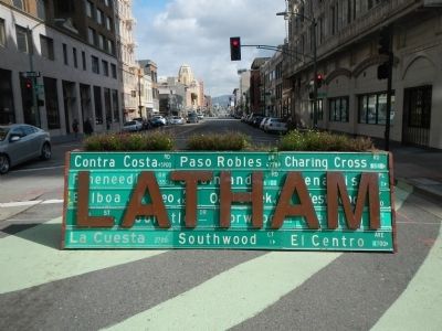 Latham Memorial Fountain Unveiled Historical Marker