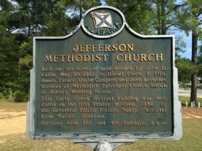 Jefferson Methodist Church Historical Marker