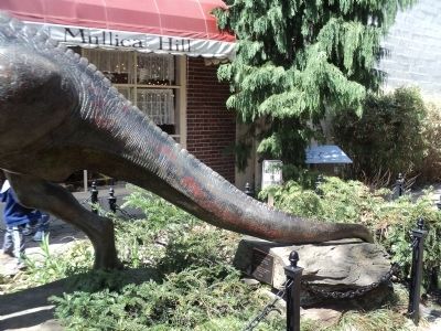 The Hadrosaurus foulkii Sculpture Historical Marker