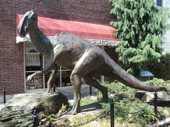 The Hadrosaurus foulkii Sculpture Historical Marker