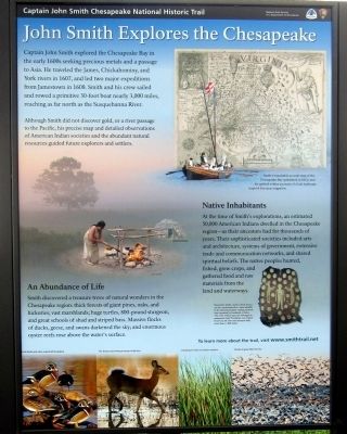 John Smith Explores the Chesapeake Historical Marker