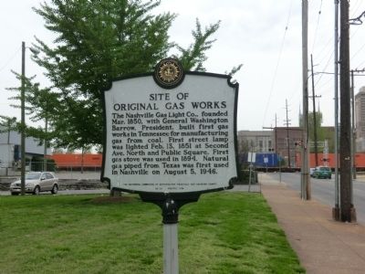 Site of Original Gas Works Historical Marker