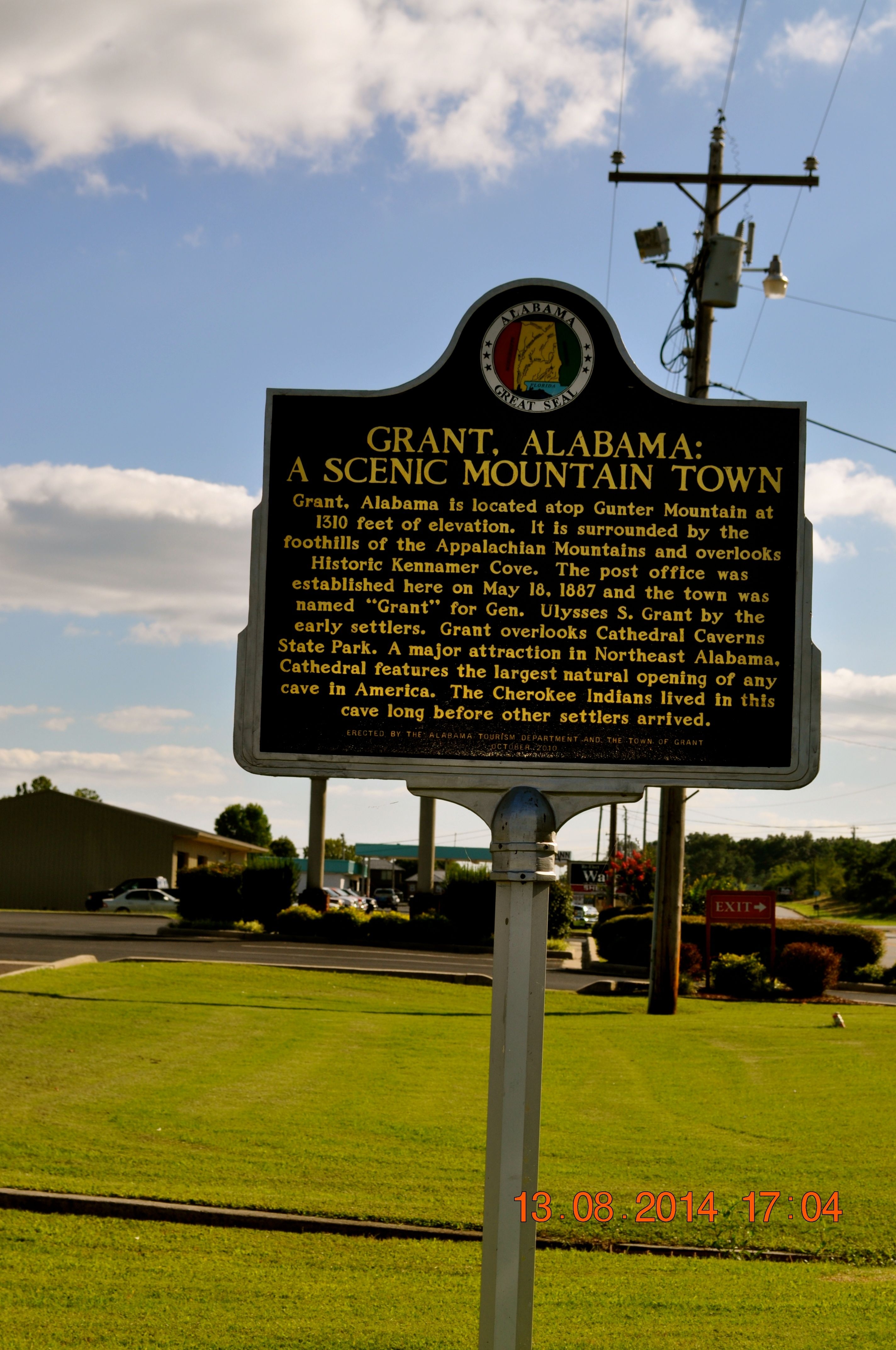 Photo: Grant, Alabama Marker