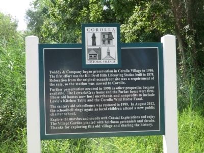 Corolla Historic Village Historical Marker