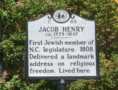 Jacob Henry Historical Marker