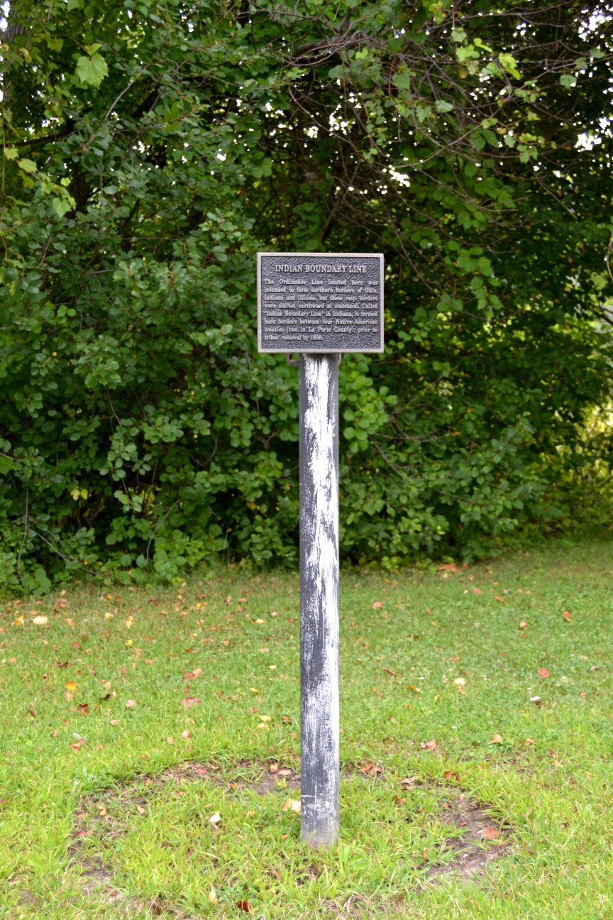 Photo: Indian Boundary Line Marker