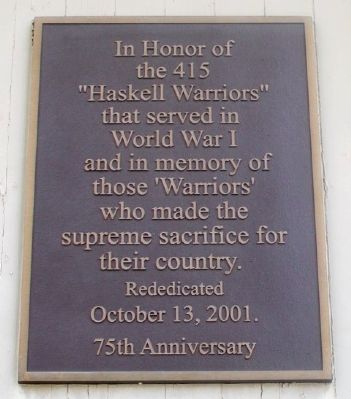 Haskell Stadium Memorial Arch, a War Memorial