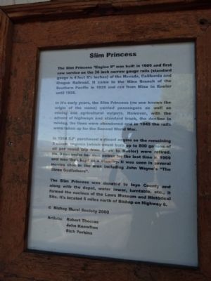 Slim Princess Historical Marker