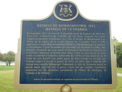 Battle of Moraviantown, 1813 Historical Marker