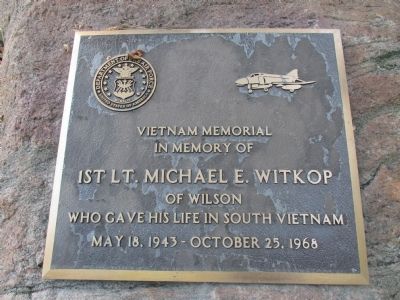 Vietnam Memorial in Memory of 1st Lt. Michael E. Witkop, a War Memorial