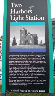 Two Harbors Light Station Historical Marker