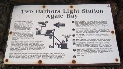 Two Harbors Light Station - Agate Bay Historical Marker