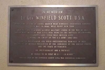 The War of 1812 / Winfield Scott Historical Marker