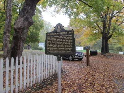 The Dinsmore Homestead Historical Marker