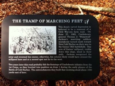 The Tramp of Marching Feet Historical Marker