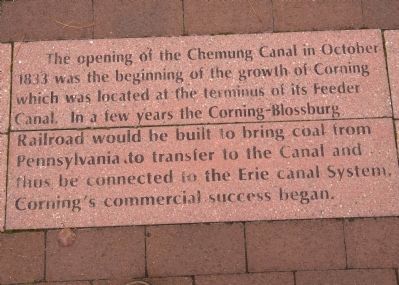 Corning Centennial Sculpture Historical Marker