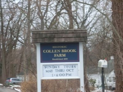 Collen Brook Farm Historical Marker