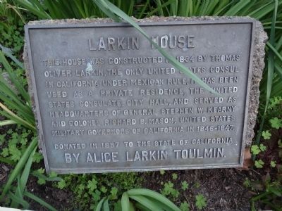 Larkin House Historical Marker