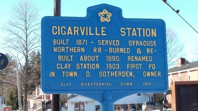 Cigarville Station Historical Marker
