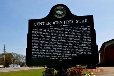Center (Centre) Star Historical Marker